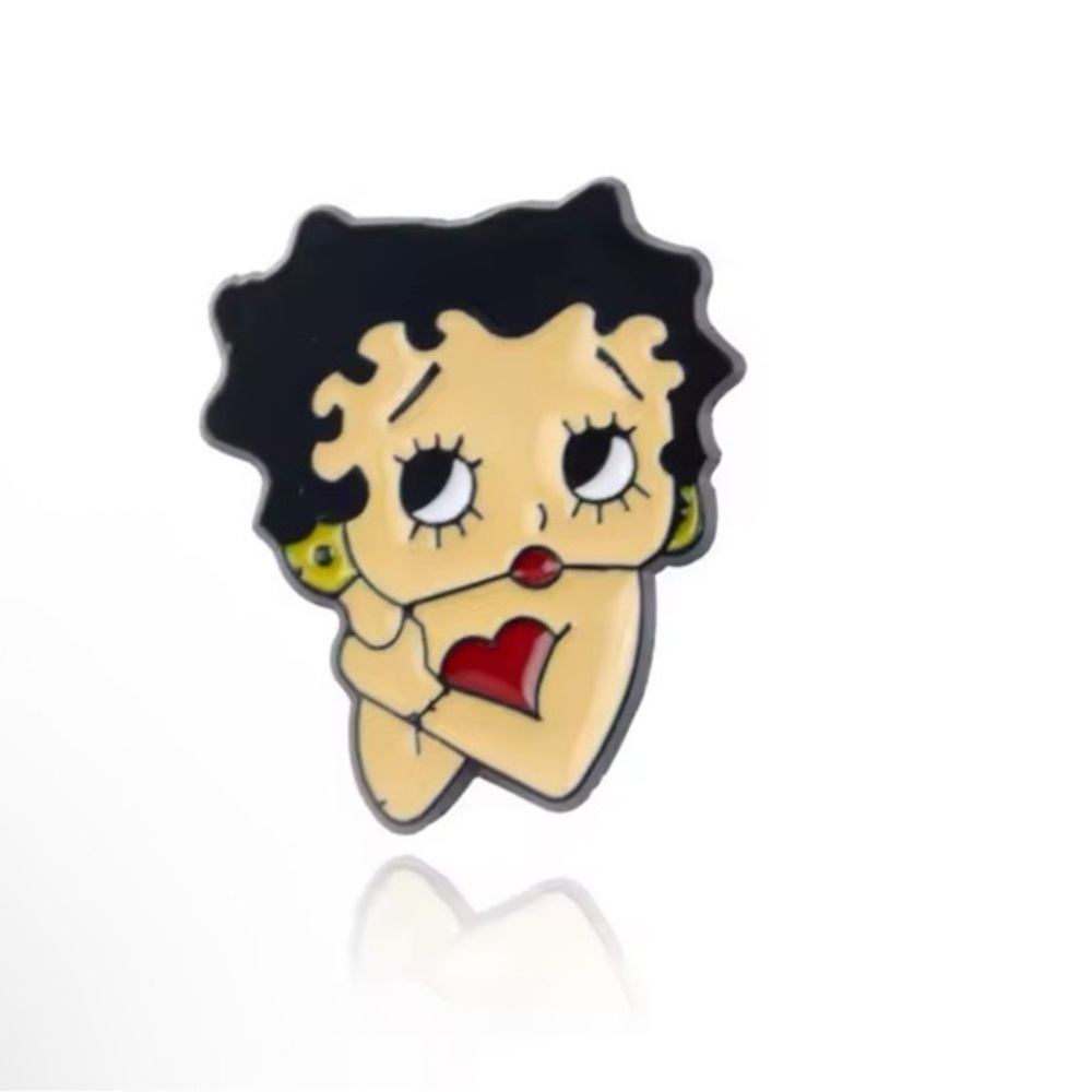 Betty Boop Enamel Pin 1930s Cartoon Enamel Pin Cream … - Gem